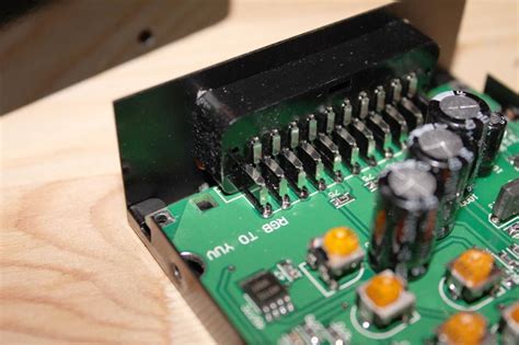 Fitting External Audio Jacks To A Rgb To Component Transcoder