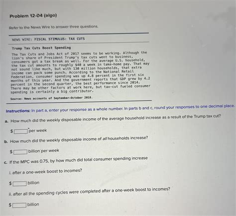 solved problem 12 04 algo refer to the news wire to answer
