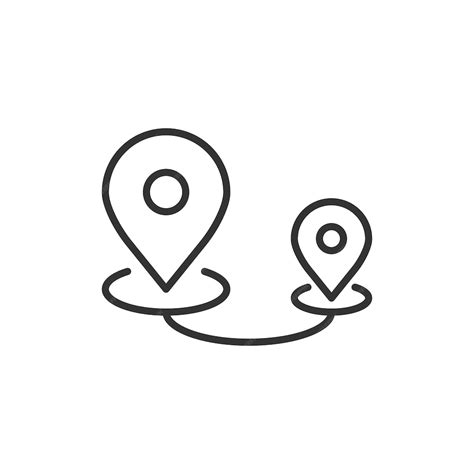 Premium Vector Map Pin Icon In Flat Style Gps Navigation Vector Illustration On White Isolated