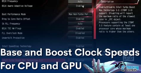 Explained Base Boost Clock Speeds For CPU GPU