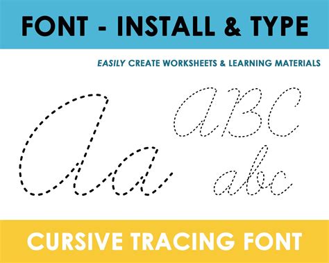 Cursive Tracing Font Cursive Font Tracing Worksheet Cursive Letters Handwriting Practice