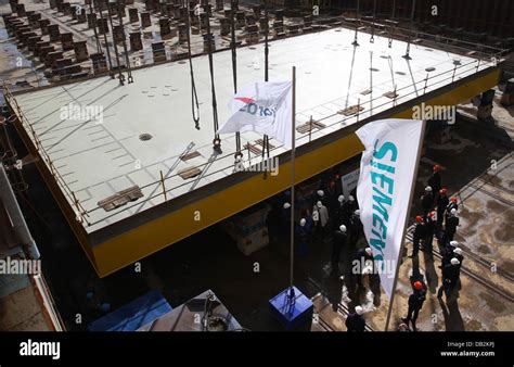 The Offshore Platform Borwin Beta Is Placed In The Docks Of The Nordic Yrads Wharf In