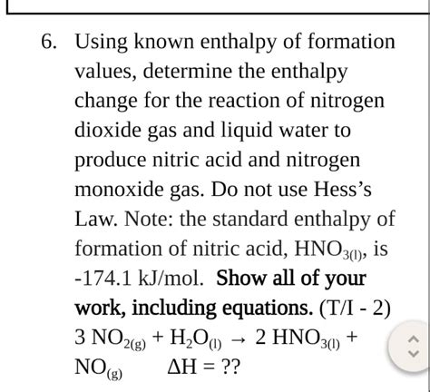 Video Solution Using Known Enthalpy Of Formation Values Determine The