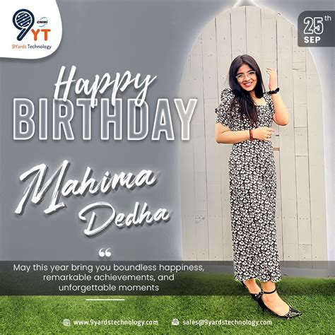 9yards Technology On Linkedin Happybirthday Enjoyyourday Wishingyouhappiness Birthdaywish…