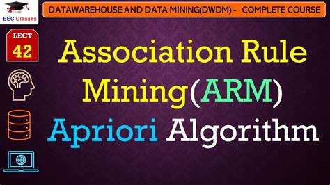 L42 Association Rule Miningarm Apriori Algorithm Example Data