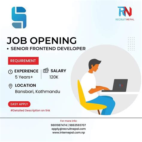 Recruit Nepal On Linkedin Hiring Frontenddeveloper Techjobs