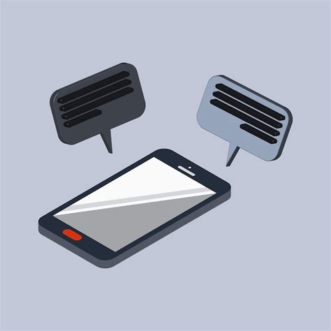 Premium Vector Smartphone Online Chat Messages Text Notification On Mobile Phone Concept Of