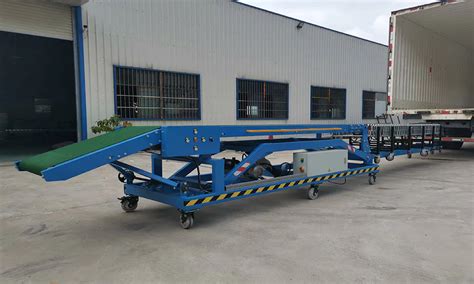 container loading unloading mobile telescopic belt conveyor yifan