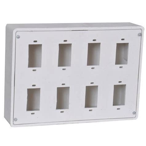 Switch Box Premium Pvc Material Glossy White Finish Optimum Quality Push Button Design For