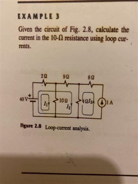 Solved Example 3 Given The Circuit Of Fig 28 Calculate