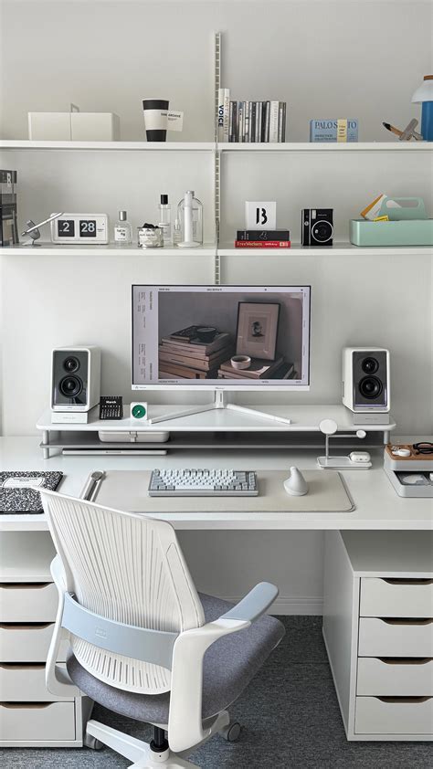 Cozy Desk Setup 🖥️ 데스크테리어 책상꾸미기 방꾸미기 홈오피스 데스크셋업 서재 인테리어조명 화이트인테리어 Desksetup Cozydesk