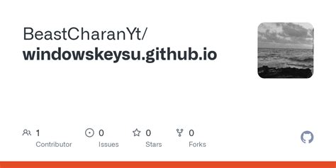 GitHub BeastCharanYt Windowskeysu Github Io