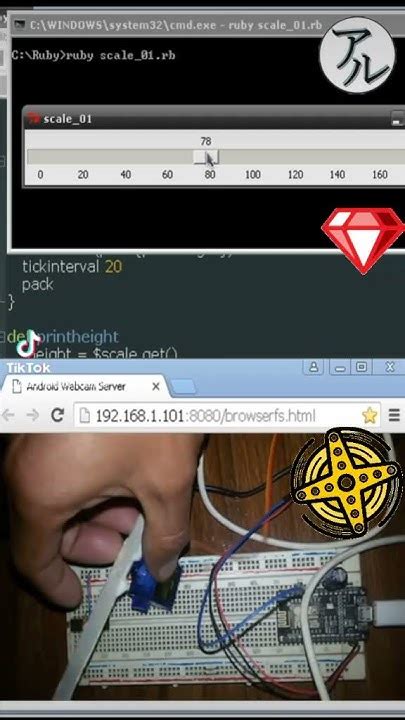 Control De Servomotor Con Ruby Tkinter Y Esp8266 Micropython Ruby Esp8266 Youtube