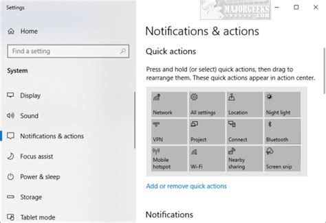 How To Delete Old Notifications In Action Center On Windows 10 Majorgeeks