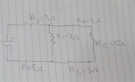 solved find the voltage in r1 r2 r3 r4 r5 r6 the voltage of