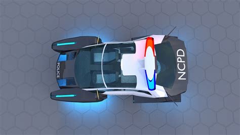 Police Hover Car 3d Model Cgtrader