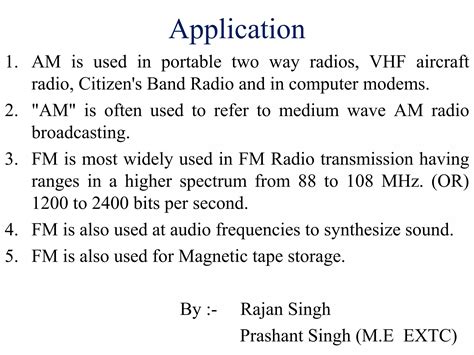 Analog Modulation PPTX
