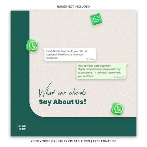 Psd Business Communication Whatsapp Chat Interface พรีเมียม Psd