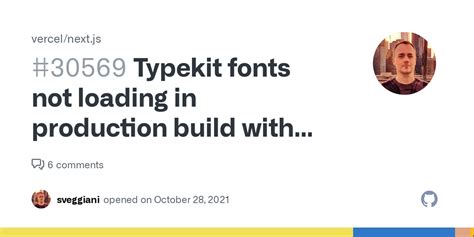 Typekit Fonts Not Loading In Production Build With Nextjs V12 · Issue