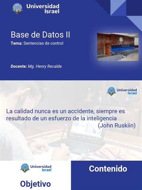 Sentencias De Control Pdf Sql Flujo De Control