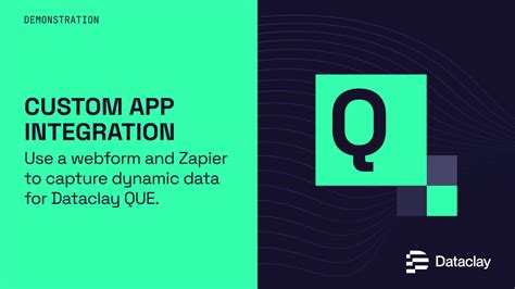 Que Tutorial Custom Application Integration Screencast Dataclay