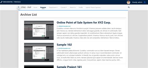 online thesis archiving system in php mysql campcodes