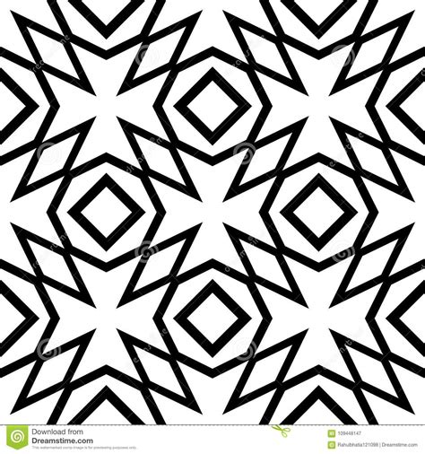 Semless Black Dezine White Back Ground Stock Vector Illustration Of