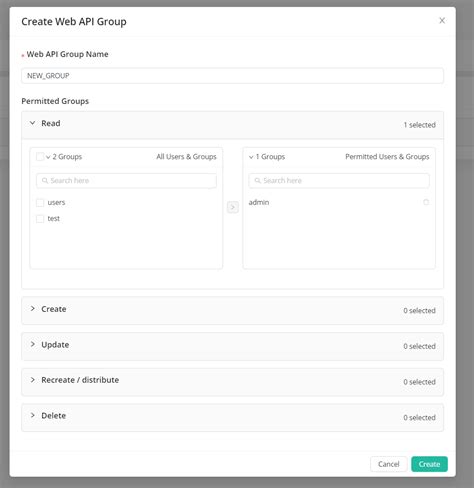 Web API Groups Altair RapidMiner Documentation