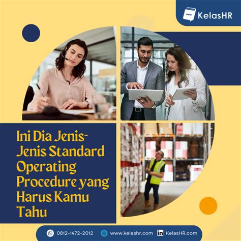 Ini Dia Jenis Jenis Standard Operating Procedure Yang Harus Kamu Tahu