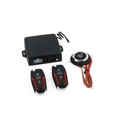 Car Keyless Entry Engine Start Alarm System Push Button Remote Starter