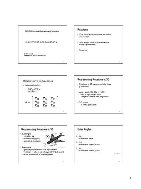 Quaternions Cs520 6up Pdf Mathematical Analysis Geometry Quaternions Cs520 6up Pdf Mathematical Analysis Geometry