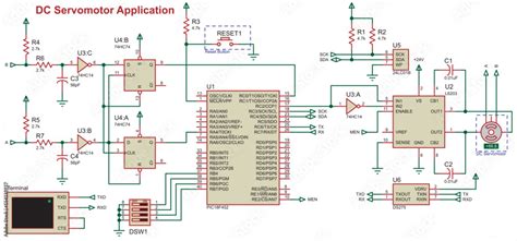 Vector Electrical Schematic Diagram Of An Electronic Device With A