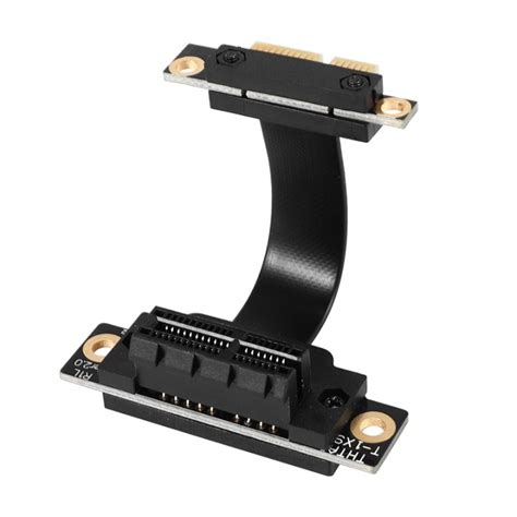 Pcie X1 Riser Cable Dual 90 Degree Right Angle Pcie 3 0 X1 To X1 Extension Cable 8gbps Pci