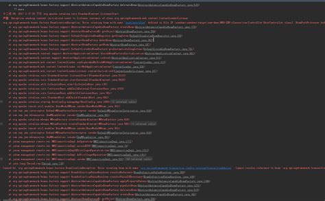 解决org Springframework Beans Factory Beancreationexception Error