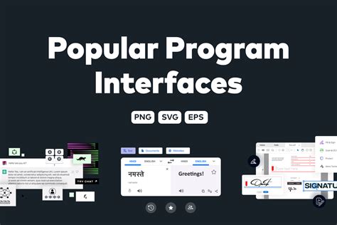 Premium Popular Program Interfaces Illustration Pack From User