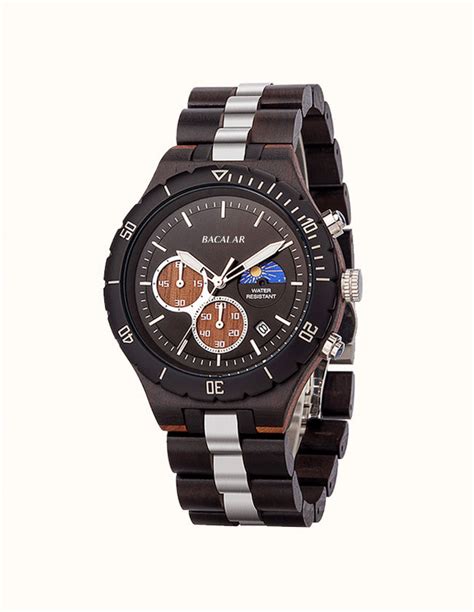 Chronographe En Bois Debène Wood Collection