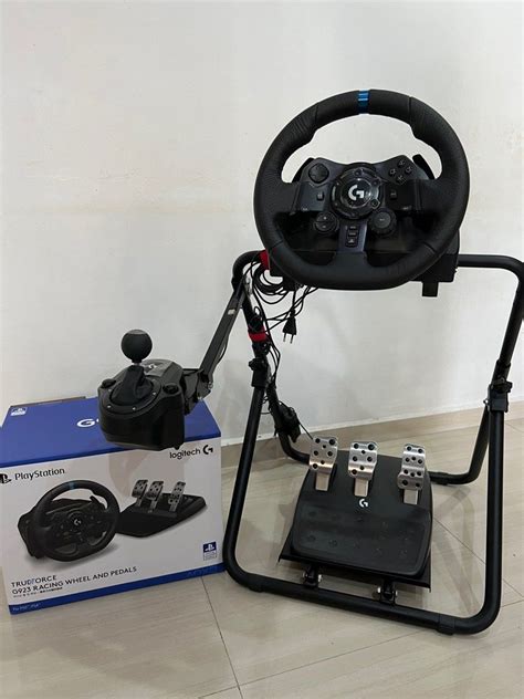 Logitech G Racing Wheel And Pedal Rig Video Gaming Video Game Consoles Playstation On