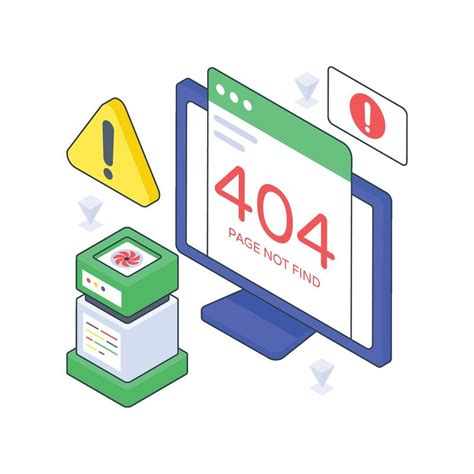 Servers Error Isometric Colored Illustration 54706197 Vector Art At Vecteezy