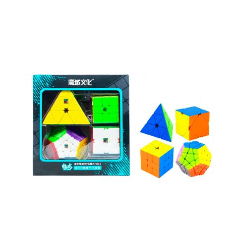 Moyu Meilong Hediye Seti Pyraminxskewbmegaminxsq1 Küp Sepeti