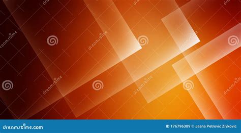 Dynamic Orange Background With Abstract Square Shape Minimal Geometric