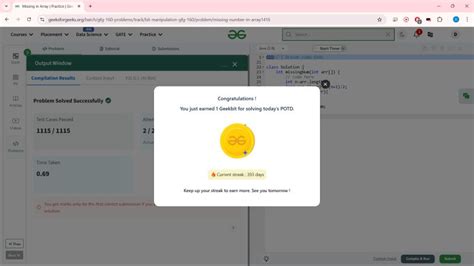 Gfg160 Geekstreak2024 Gfg160 Geeksforgeeks Dsachallenge Codinglife Disha Maity