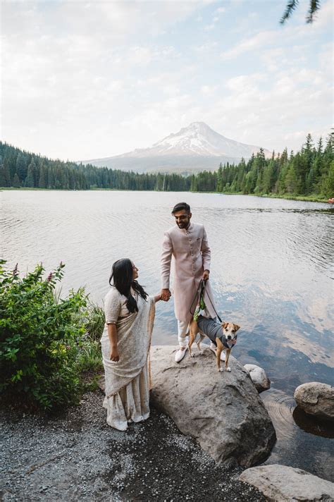Trillium Lake Wedding Shoot