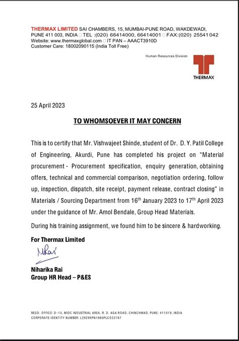 Vishwajeet Shinde On Linkedin Work Internship Procurement