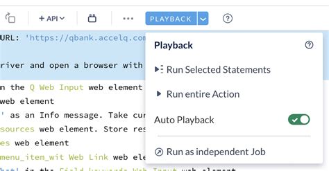 Working With Logic Recorder Accelq