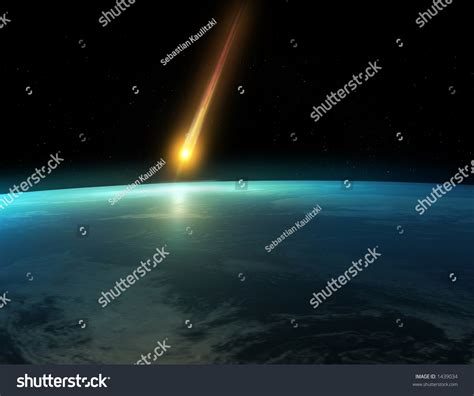 Powerpoint Template Asteroid Meteor Impact Ilkuhkl