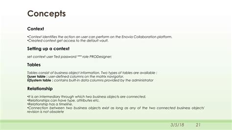 enovia collaboration platform and matrix query language ppt
