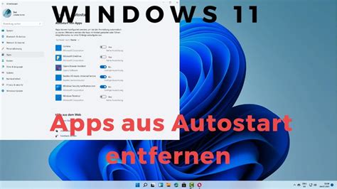 Windows 11 Apps Aus Autostart Entfernen