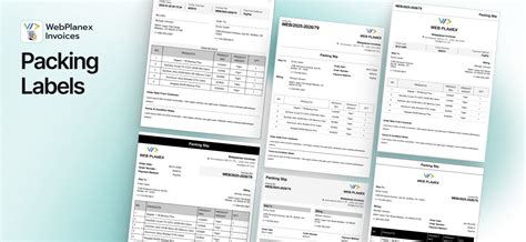 Pdf Invoices Shipping Labels Packing Slips Delivery Notes And Credit