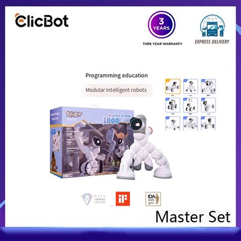 Clicbot Coding Robot Kits Stem Educational Toy Diy Blocks
