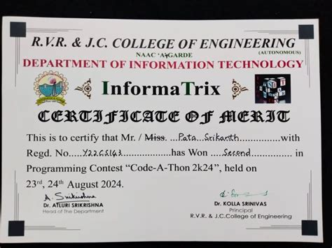 My Team Wins Coding Contest At Rvr And Jc Srikanth Pata Posted On The Topic Linkedin